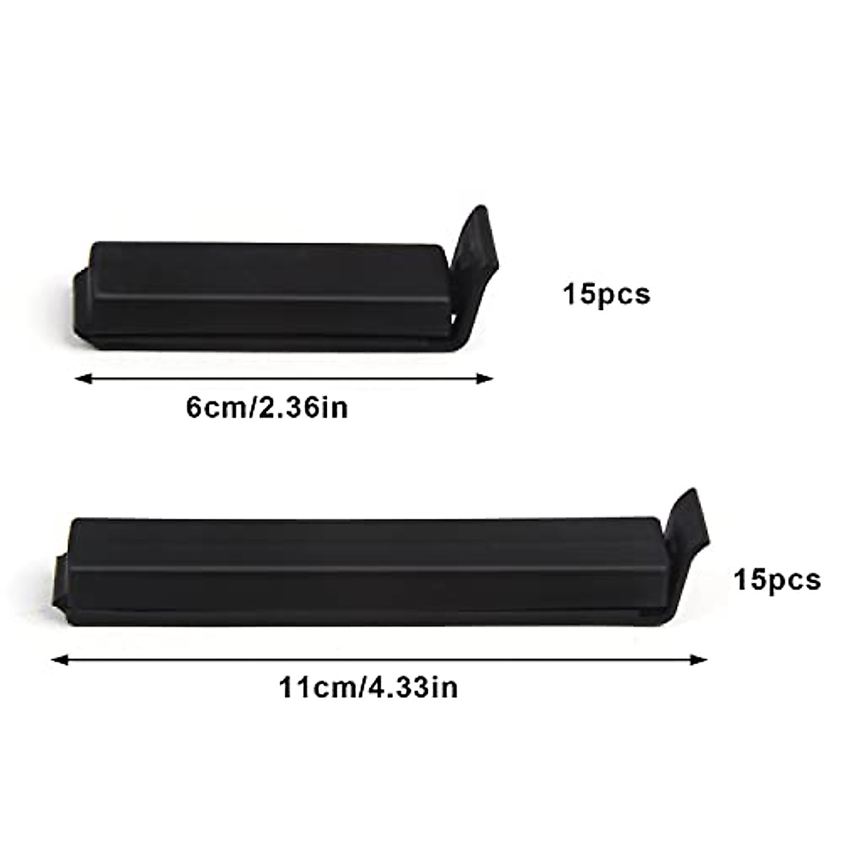 DIYASY Food Bag Clips,30 Pack Plastic Snack Sealing Clip for Food Storage & Packages Assorted Sizes