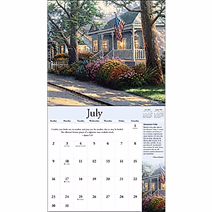 Thomas Kinkade Special Collector's Edition with Scripture 2023 Deluxe Wall Calen: Hometown Memories