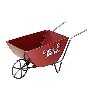 Hemoton Box Wheelbarrow Miniature Wheelbarrow Decor Bicycle Planter Metal Succulent Pots Metal Standing Planter Decorative Garden Planter Mini Succulent Pot Rack Man Indoor Small Metal