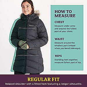 MARMOT Women’s Montreal Puffer Coat | Down-Insulated, Water-Resistant, Crocodile, Large