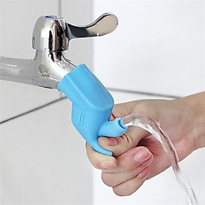 WEILYDF Faucet Extender Soft Durable Silicone Faucet Tap Extender Bathroom Extension For Toddler Kids Double-Head Tap Extender