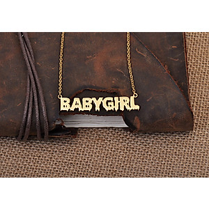 GR859C Halloween Personalized Necklace Name Plate Necklace Gifts for Her Christmas Cobi