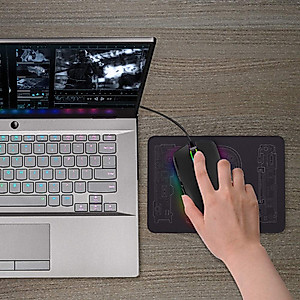 USB C Mouse Ergonomic Type C Wired Mouse RGB Gaming Mouse Optical Mice with 4 Backlight Modes up to 3200 DPI for MacBook Pro, Matebook X, MacBook 12", Chromebook, HP OMEN, More USB Type C Devices