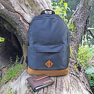 DISCOUNT PROMOS Multipurpose Laptop Backpacks Set of 10, Bulk Pack - Lots of Features for Everyday Use, Perfect for Employess, Businessman - Blue