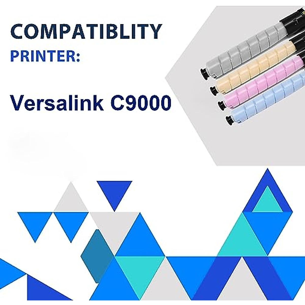 Versalink C9000 Remanufactured C9000 High Capacity Black Cyan Magenta Yellow Toner Cartridge Replacement for Xerox 106R04074 106R04075 106R04076 106R04077