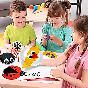 Arts and Crafts for Toddlers, Create Animal Crafts from Paper Plates, Includes All Supplies and Instructions, Best Craft Project Kit for Ages 2-5