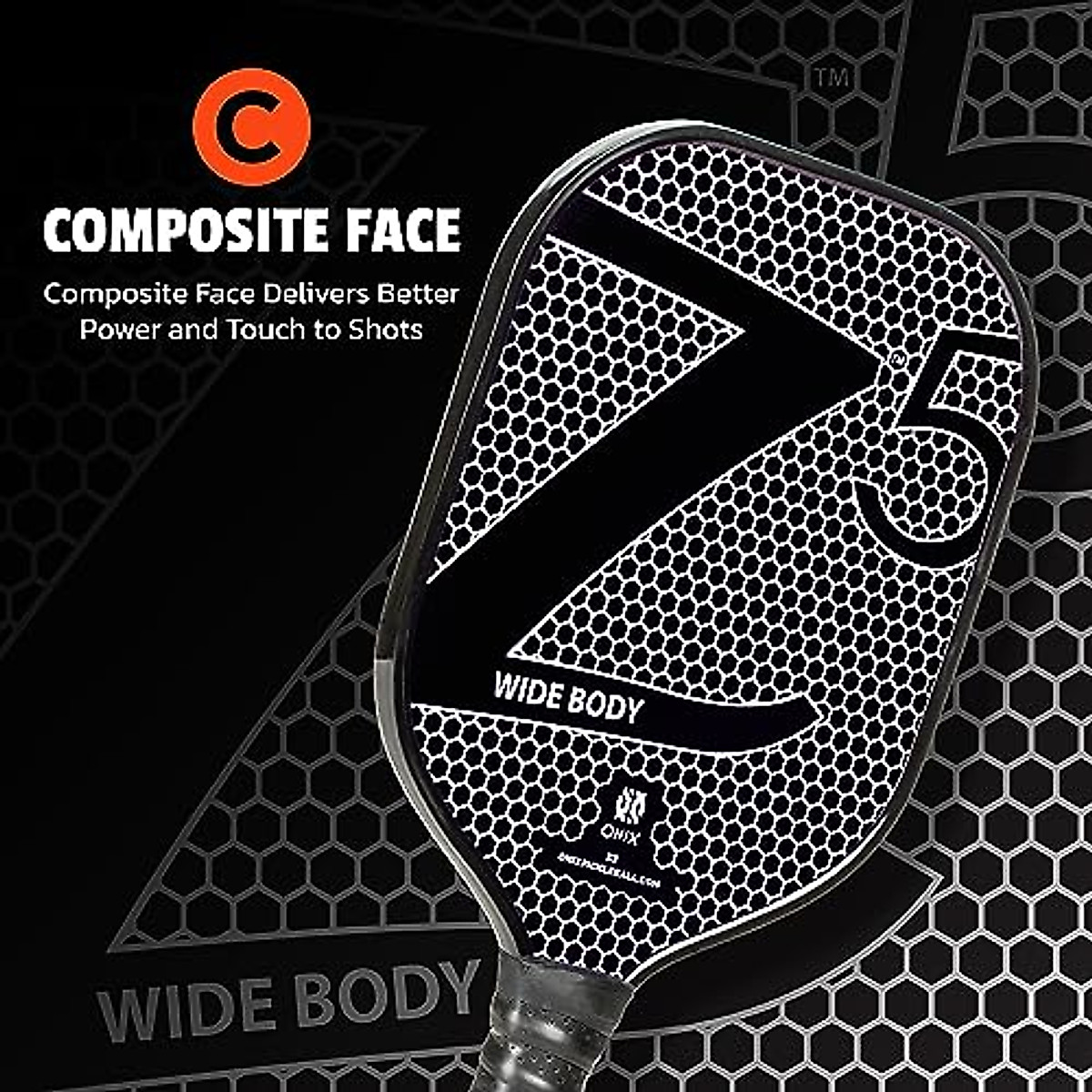 Onix Composite Z5 Pickleball Paddle, Black