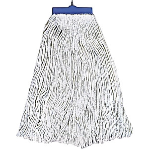 Boardwalk BWK824R 24 oz. Lie-Flat Rayon Fiber Mop Head - White (12/Carton)