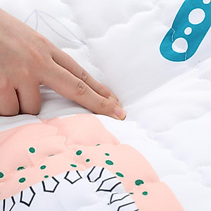 MEM Playpen Mat 50" X 50" Baby Play Mat, Thicken One-Piece Baby Crawling Mat, Non Slip Washable Play Mats for Floor, Cushioned Baby Playmat Floor Mat for Infants, Babies, Toddlers