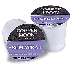 Copper Moon Single Serve Coffee Pods for Keurig K-Cup Brewers, Dark Roast, Sumatra Blend, 80 Count