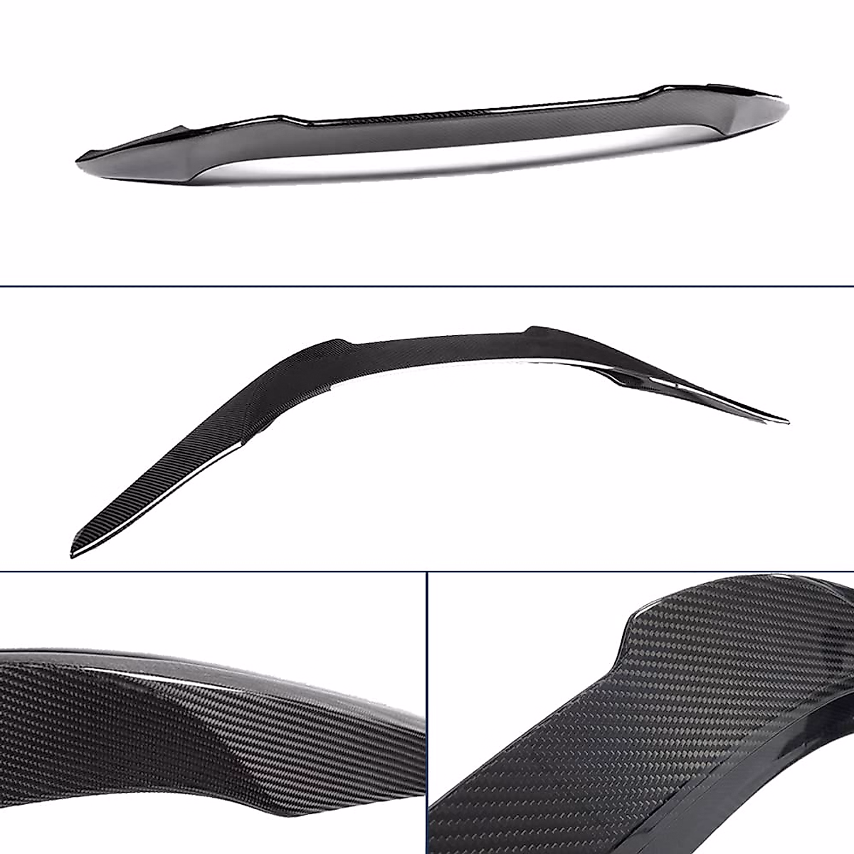 A90 Rear Spoiler Real Carbon Fiber Compatible for 2019+ Supra A90 A91 gr Coupe Gloss Black Trunk Spoiler Wing