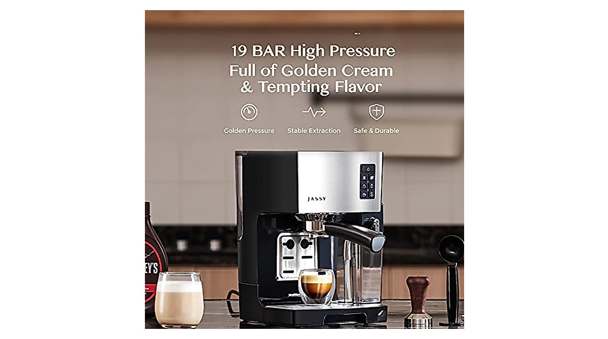 JASSY Espresso Machine: Brew Perfect Cappuccinos