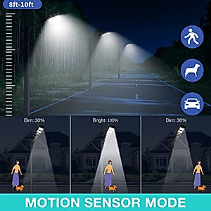 Solar Street Lights Waterproof 144LED 9000 Lumens IP65 Solar Security Flood Light Dusk to Dawn Solar Powered Lamp with Motion Sensor and Remote Control for Garden, Pathway