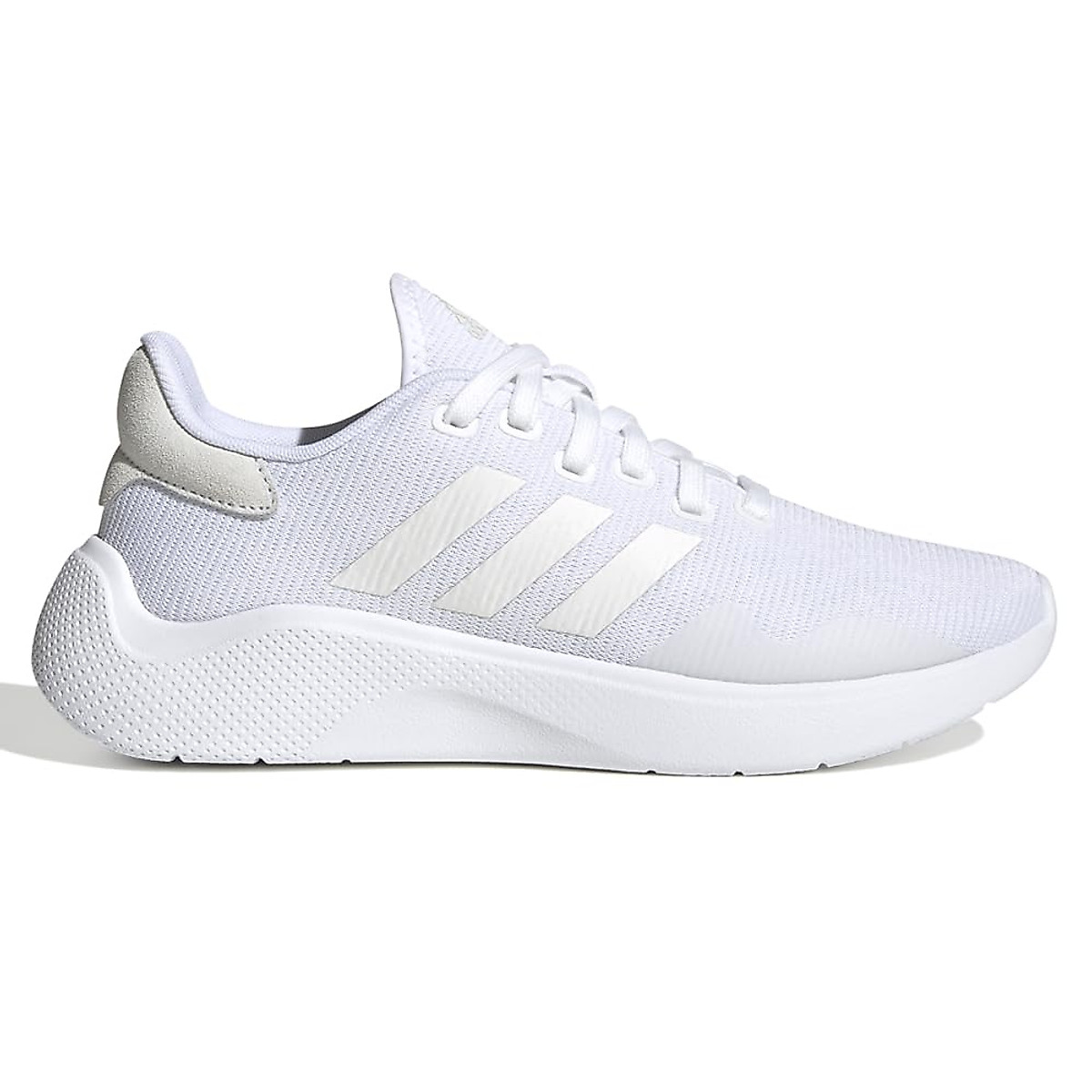 adidas Women's Puremotion 2.0 Sneaker, White/White/Zero Metallic, 7.5