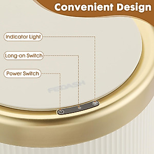 onlcuk Automatic Motion Sensor Bathroom Trash Can with Lid, 2.8 Gallon Touchless Trash Garbage Bin Small Mini Trash Cans Trashcan -White