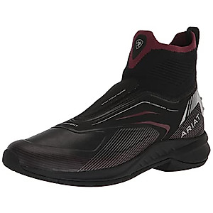 Ariat Womens Ascent Paddock Boot Black/Burgundy 11