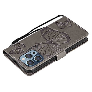 Fansipro Phone Cover Wallet Folio Case for LG V20, Premium PU Leather Slim Fit Cover for LG V20, 2 Card Slots, Exact fit, Gray