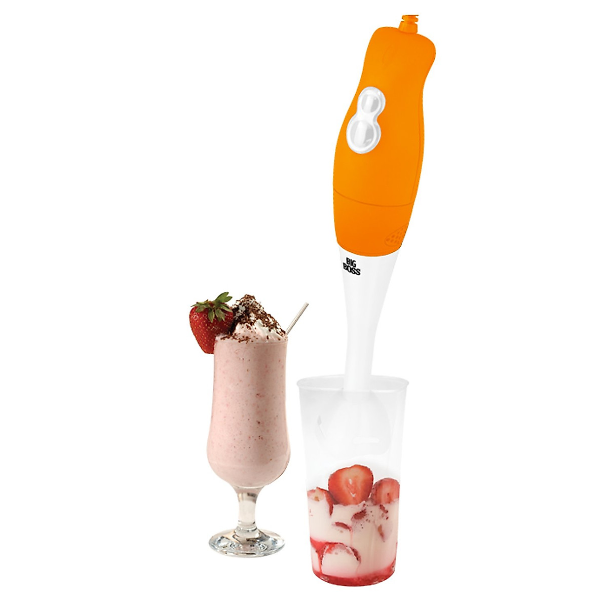 Big Boss 200 Watt Power 2-Speed Operation Immersian Hand-Stick Blender/mixer with a Mix/Measuring Cup