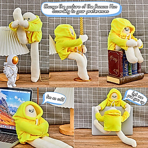 Skylety Banana Doll Man Plush Banana Toy Man with Magnet Changeable Plush Pillow Toy Man Doll Decompression Toy Stuffed Doll Toy Present for Boys Girls Birthday Party Festivals (16 Inch)