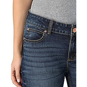 Wrangler Women's Retro Mae Rise Stretch Boot Cut Jean, Mid Wash, 13W x 32L