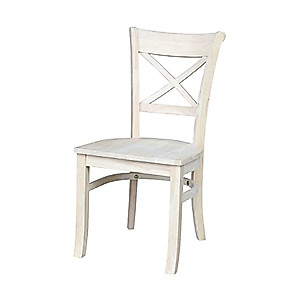 International Concepts Charlotte X-Back Chairs, Brown