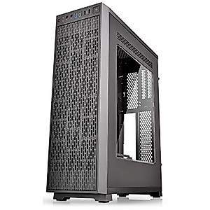 Thermaltake Core G3 Black Slim Small Form Factor ATX Perforated Metal Front and Top Panel Gaming Computer Case 2.0 Edition with Two 120mm Front Fan Pre-Installed CA-1G6-00S1WN-A0