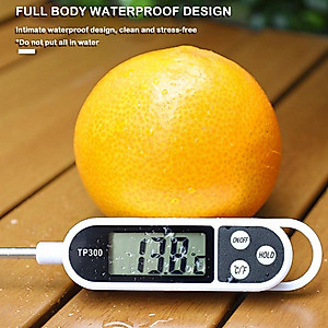Digital Meat Thermometer for Cooking,Digital Instant Read Food Thermometer with Long Probe for Grilling Smoker BBQ Kitchen Cooking Candy Thermometer