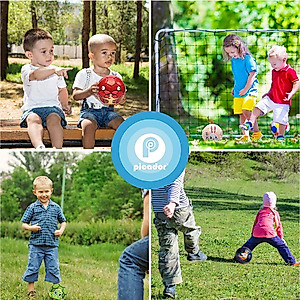 PP PICADOR Kids Soccer Ball Size 1 with Ball Pump Toddler Soft Soccer Ball Cute Cartoon Kids Ball Toy Gift with Pump (Dark Blue Unicorn, Size 1)