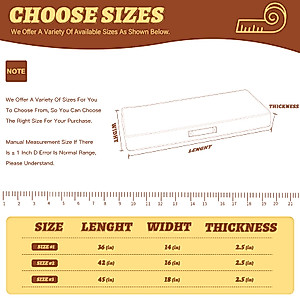 Focuprodu Bench Cushions.Double Piping Bench Cushions for Indoor/Outdoor Furniture,42x16 inchs Outdoor Bench Cushions for Courtyards, Terraces, Swing Cenches (42x16x2.5, Military Green)