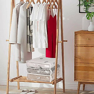 16 Pcs Clear Vinyl Storage Bags with Zipper, Sweater Plastic Storage Bags,Blankets Storage Bags,14 x 11x 3 Inch, Waterproof Organizer for Clothes, Bed Sheet, Throws Pillows, Multi-Purpose