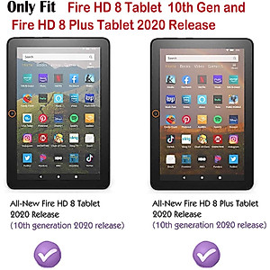 TPACC Case for Amazon Fire HD 8 Tablet & Fire HD 8 Plus (12th/10th Generation, 2020/2022), Slim PU Leather Protective Case Folding Stand Shell Soft TPU Cover, Ouija Board Spooky