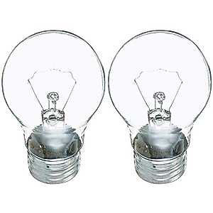 GE wef, (4-Pack) Appliance Clear Light 40w, A15 Bulb Type, Medium Base, 415 Lumens, Soft White, 4 Pack, 4 Count (Pack of 1), 15206