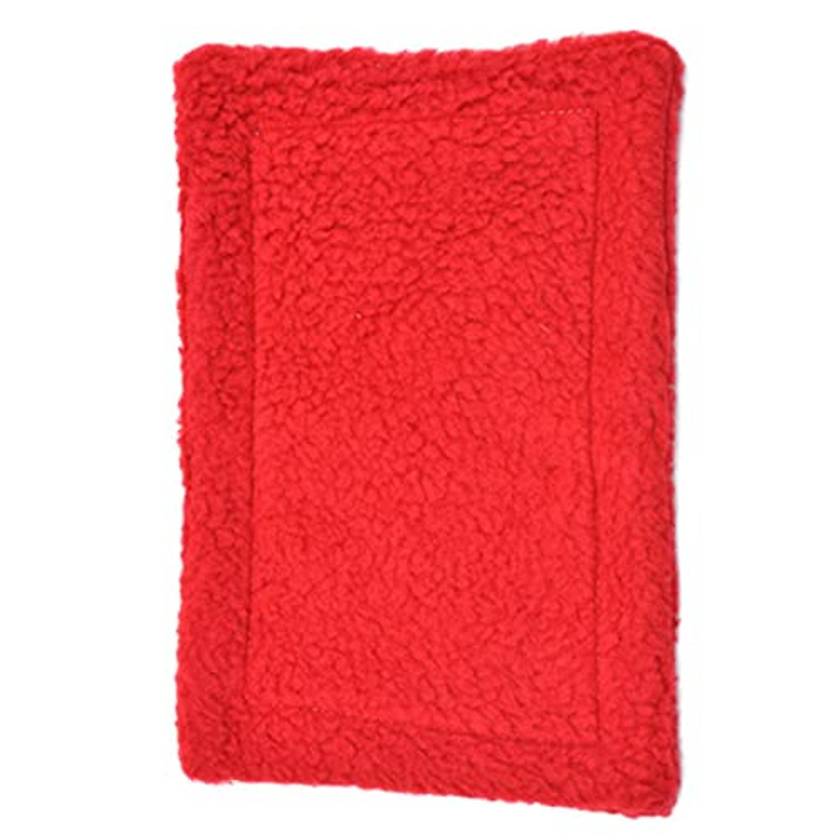 NC Hamster, Chinchilla, Rabbit Warm pad, Lamb Wool, Thickened pet nest pad, Hamster Sleeping pad, Hamster cage Placement pad Bright red
