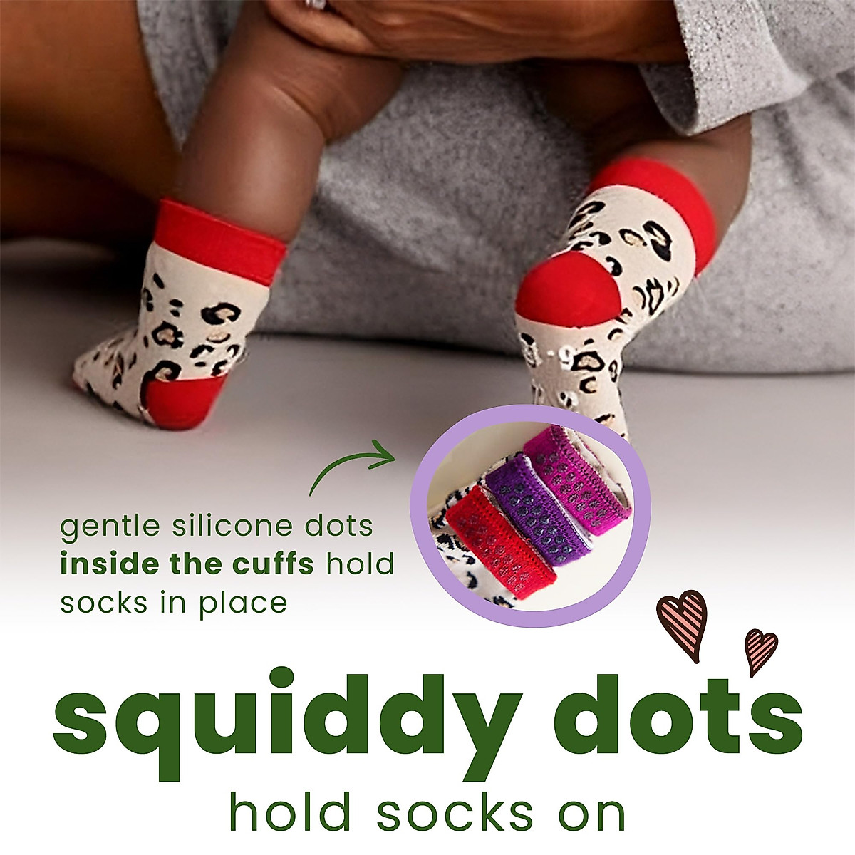 squid socks Girls Viscose from Bamboo Socks | 0-6M, 6-12M, 12-24M, & 2T-3T | Grip Socks that Stay On | As Seen on Shark Tank | Chanel