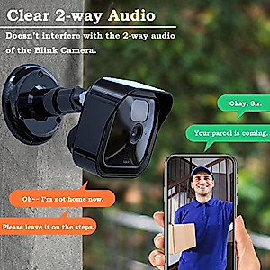 Blink Outdoor Camera Housing and Mounting Bracket, Weatherproof Protective Cover and 360 Degrees Adjustable Mount with Blink Sync Module 2 Outlet Mount for Blink Home Security System (3 Pack)