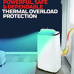 Honeywell 10,000 BTU / 65 Pint Portable Air Conditioner and Dehumidifier, Cools Rooms Up To 450 Sq. Ft, with Fan and Remote Control