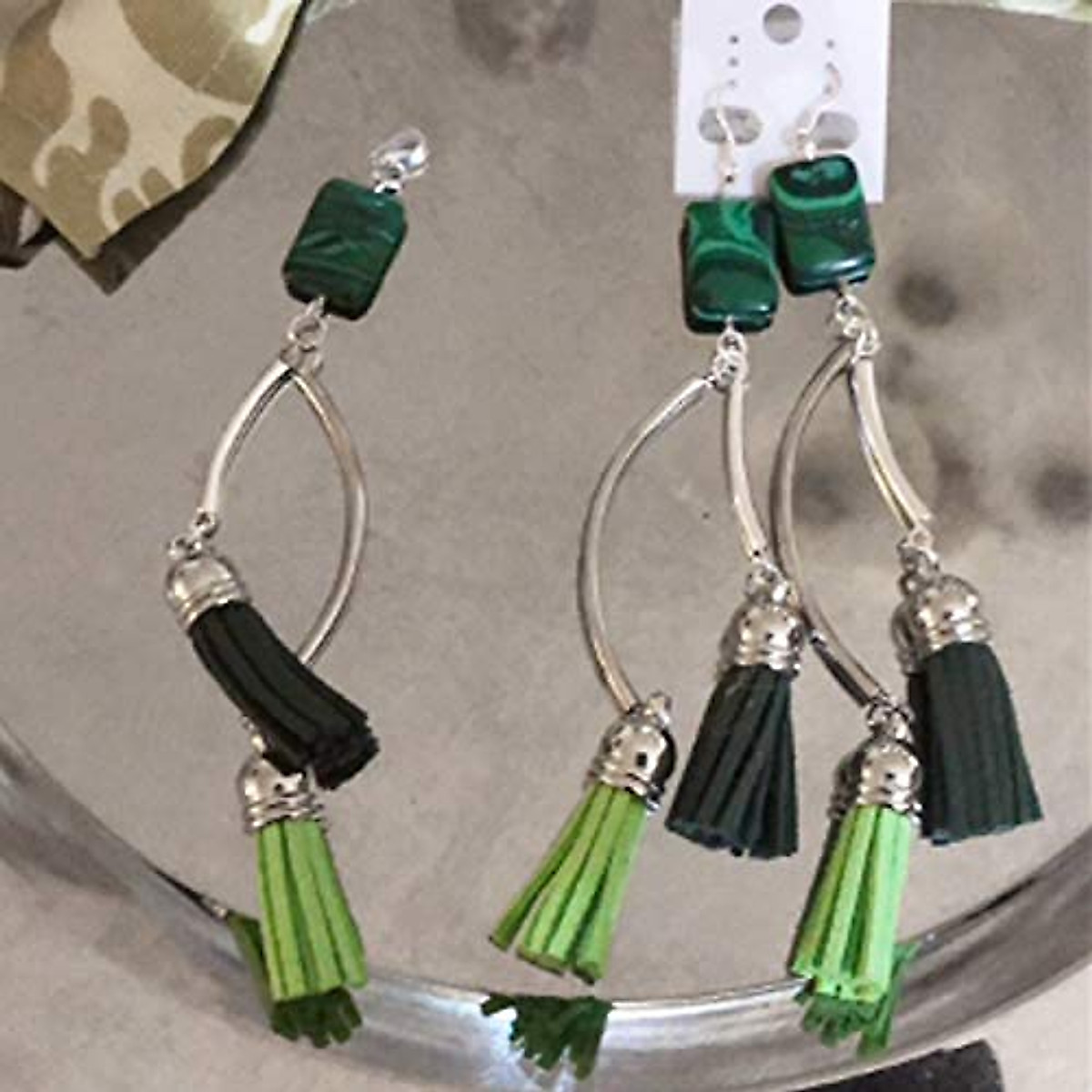 Honbay 50PCS Metal Long Tube Beads Silver Plated Curved Noodle Tube Spacer Beads for Jewelry Craft Making (3x50mm)