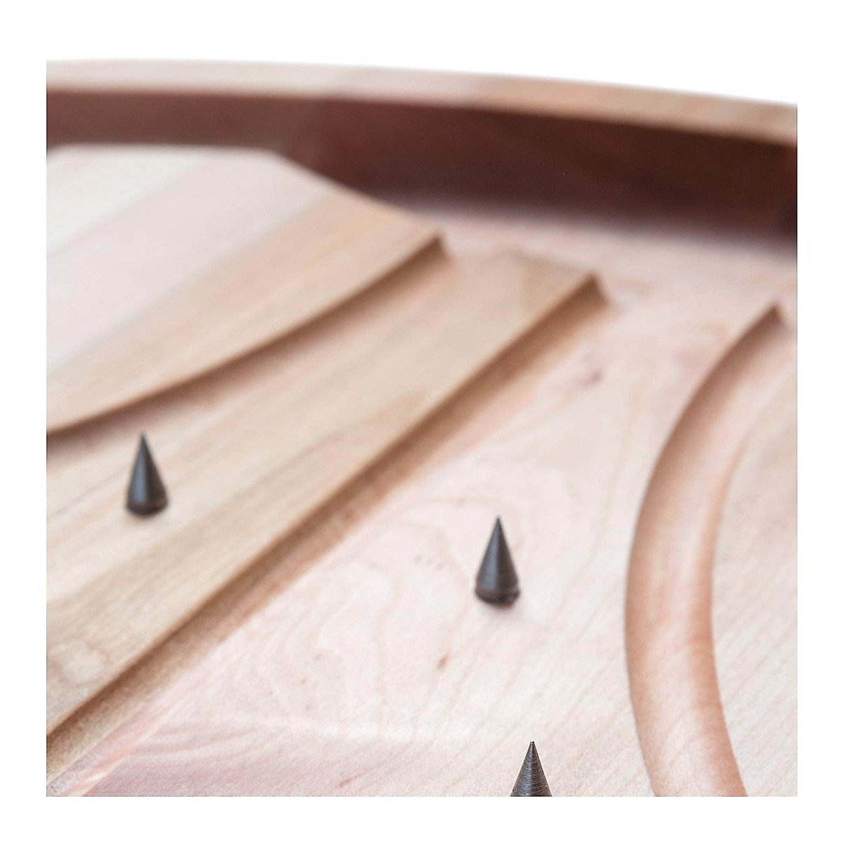 J.K. Adams 20-Inch-by-14-Inch Maple Wood Carving Board with Spikes