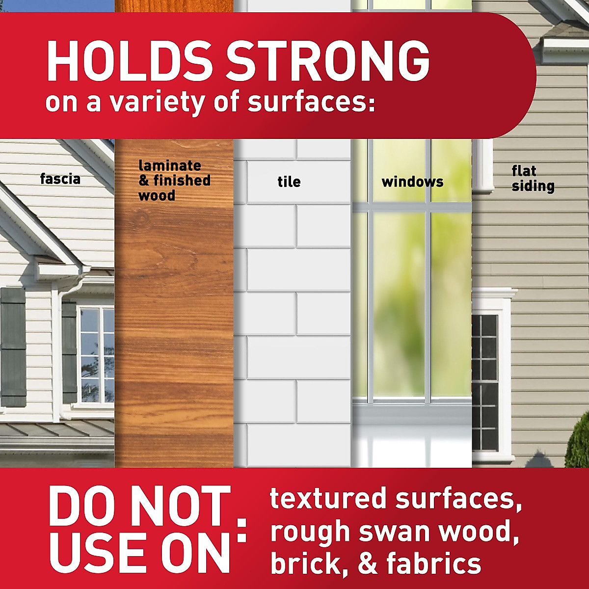 Command 17086S-AW-E Outdoor Terrace, Medium, Slate, 2-Hooks (17086S-AWES), 0, 2 Count