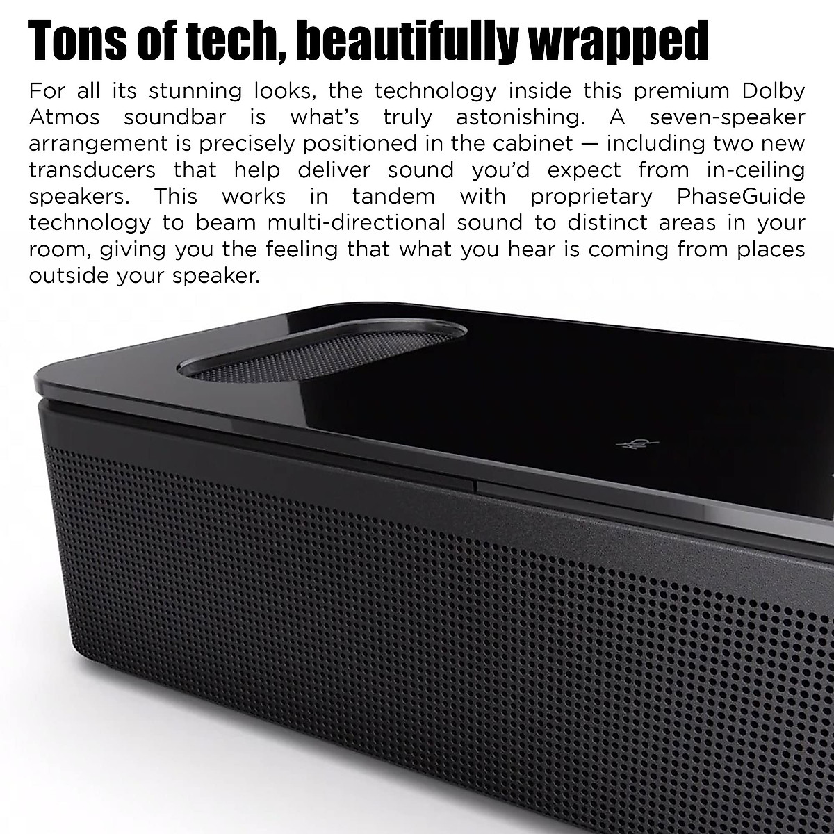 Bose Smart Soundbar 900 Dolby Atmos with Alexa Built-In, Bluetooth connectivity - Black