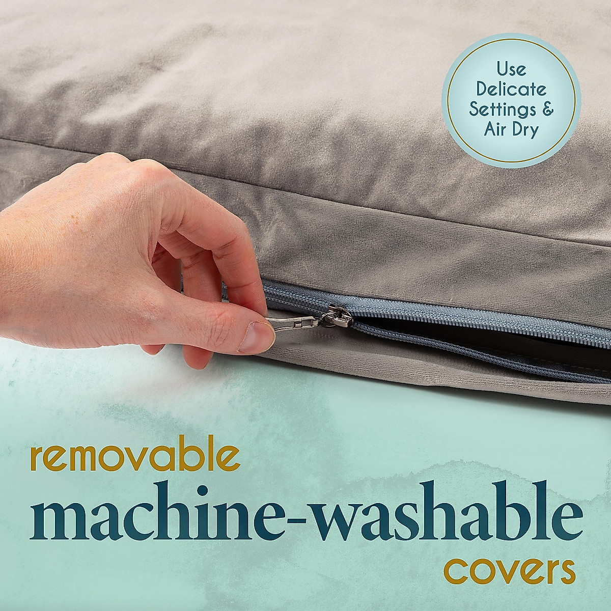 Florensi Meditation Cushion & Zabuton Meditation Mat Bundle- Premium Velvet Meditation Pillow for Women and Men,Washable Cover, Buckwheat Round Floor Pillow & 100% Cotton Square Floor Cushion