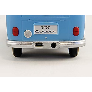 BRISA VW Collection - Volkswagen Samba Bus T1 Camper Van Portable Bluetooth Speaker, Wireless/Cordless with Great Sound Quality & Unique Design (Scale: 1:20 / Blue & White)