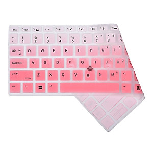 HP Elitebook Keyboard Cover Skins Compatible 14" HP Elitebook 840 G5nr / HP 14" Elitebook 745 G5 / 14" HP Zbook 14U G5 wm,14in HP Laptop Cover (Ombre Hot Pink)