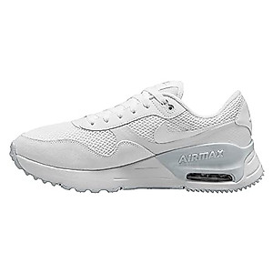 Nike Men's Air Max System Sneaker, White/White-pure Platinum, 8