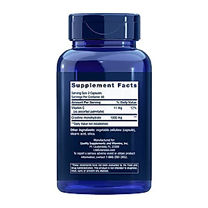 Life Extension Creatine Capsules – For Healthy Muscle Performance - Energy Support Supplement Non-GMO, Gluten Free – 120 Capsules