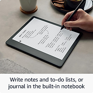 Introducing Kindle Scribe (64 GB), the first Kindle for reading and writing, with a 10.2” 300 ppi Paperwhite display, includes Premium Pen