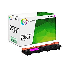 TCT Premium Compatible Toner Cartridge Replacement for Brother TN-221 TN221M Magenta Works with Brother HL-3140 3150 3152 3170, MFC-9130 9140 9330 9340, DCP-9020 Printers (1,400 Pages)