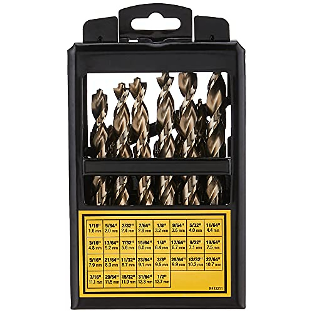 DEWALT Drill Bit Set, Pilot Point, Cobalt Alloy Steel, 29-Piece (DWA1269)