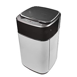 Farberware Professional FCW10BSCWHA 1.0 Cu. Ft. Portable Clothes Washer with 7-lb Load Capacity, Silver & Chrome