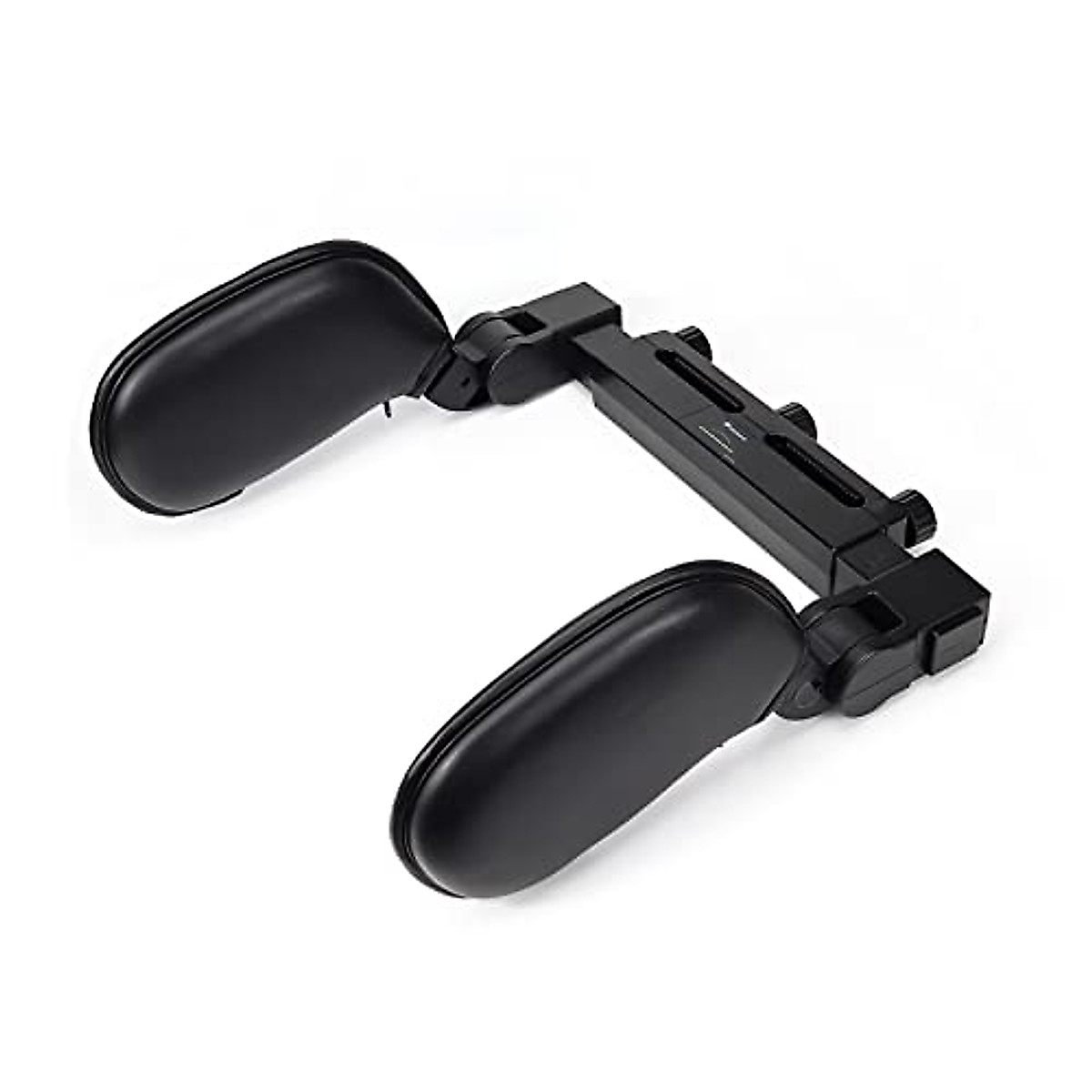 SanLead Car Headrest Pillow Detachable, U Shaped Road Pal Headrest Black Head Neck Support, 180 Degree Adjustable Car Seat Head Neck Support